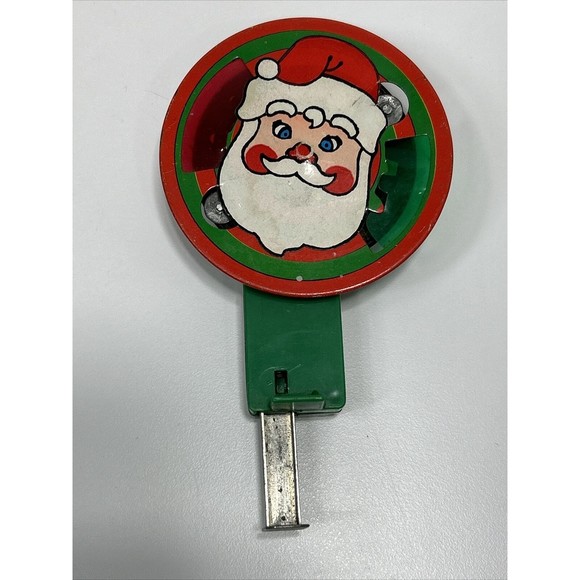 Toys | Vtg Wind Up Tin Toy Push Santa Spinning Wheel Tomy Monkey ...